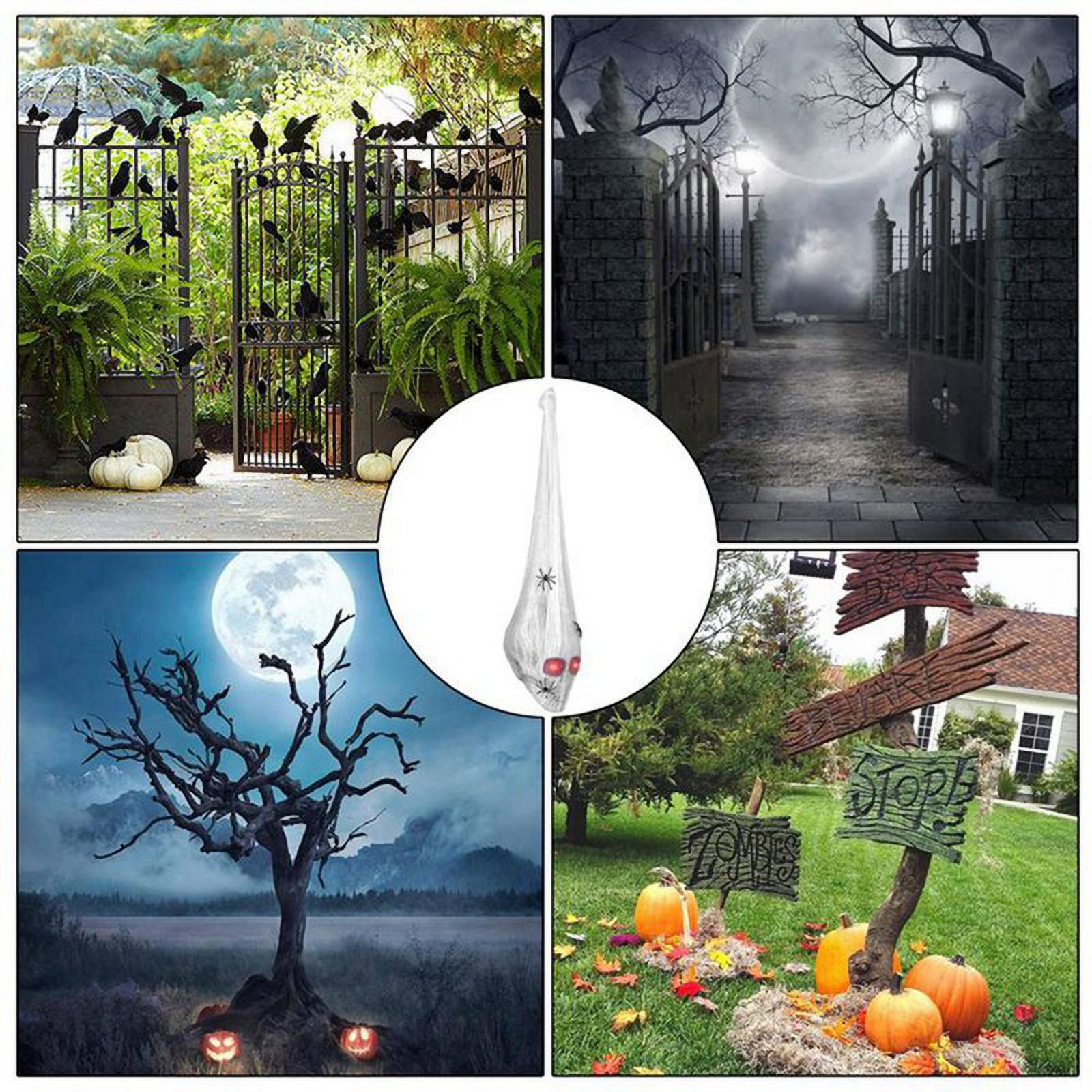 Spider Skull Halloween Decorations Spider Skull Prop with LED Light ...