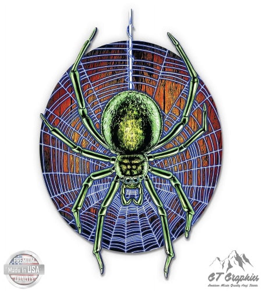 Spider Spiderweb - 3" Vinyl Sticker - For Car Laptop I-Pad Phone Helmet ...