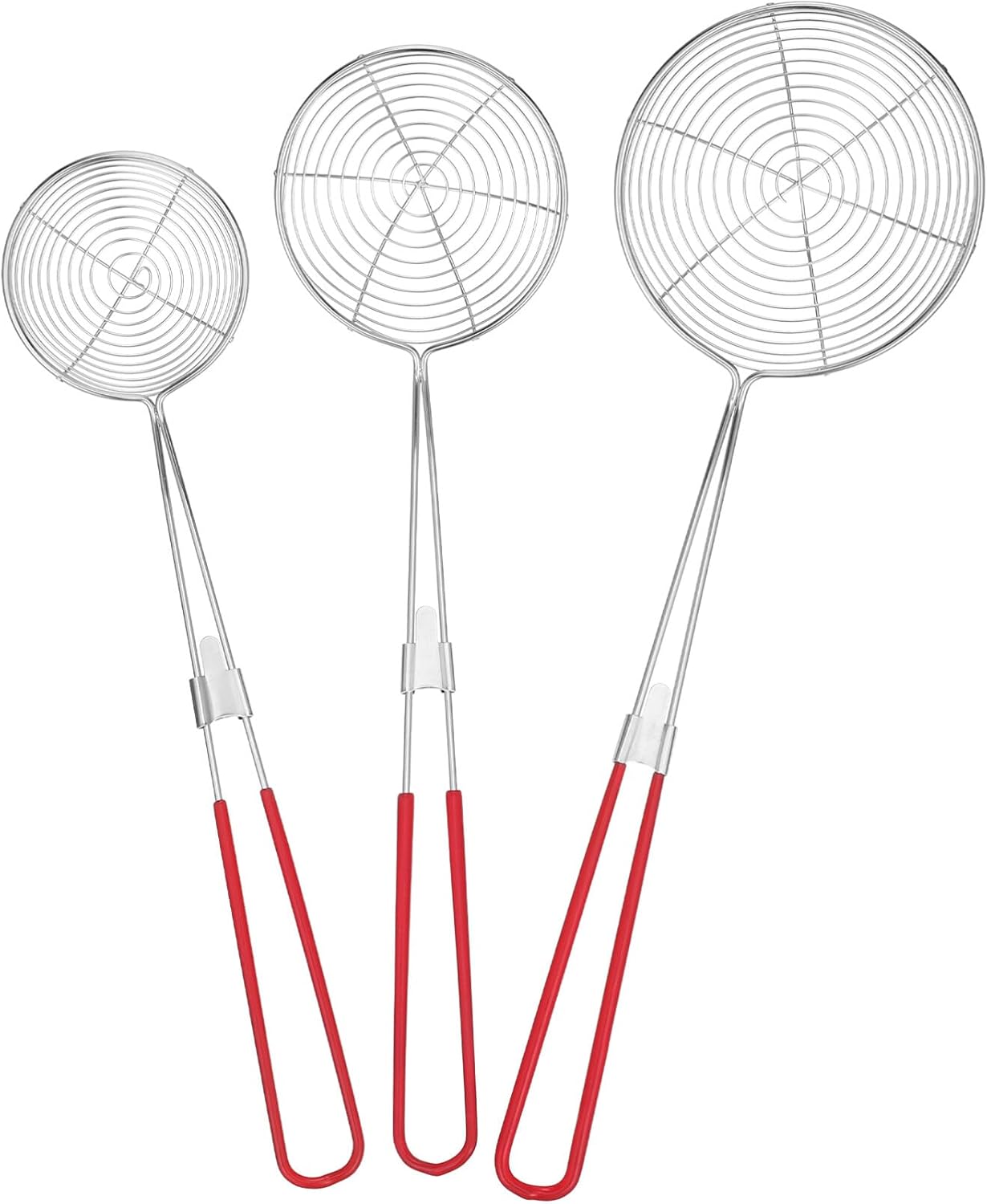 Spider Strainer 3pcs Asian Strainer Ladle Stainless Steel Wire Skimmer ...
