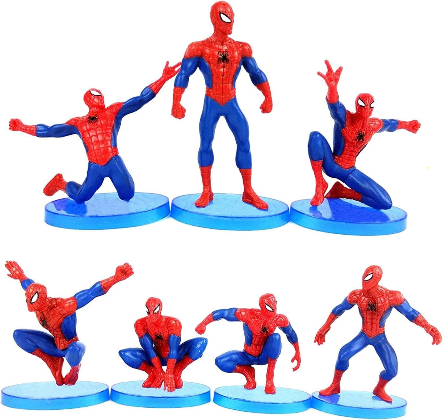 Superhero Figures 7 Pcs Spider Superhero Action Figure Toy Sets Theme ...