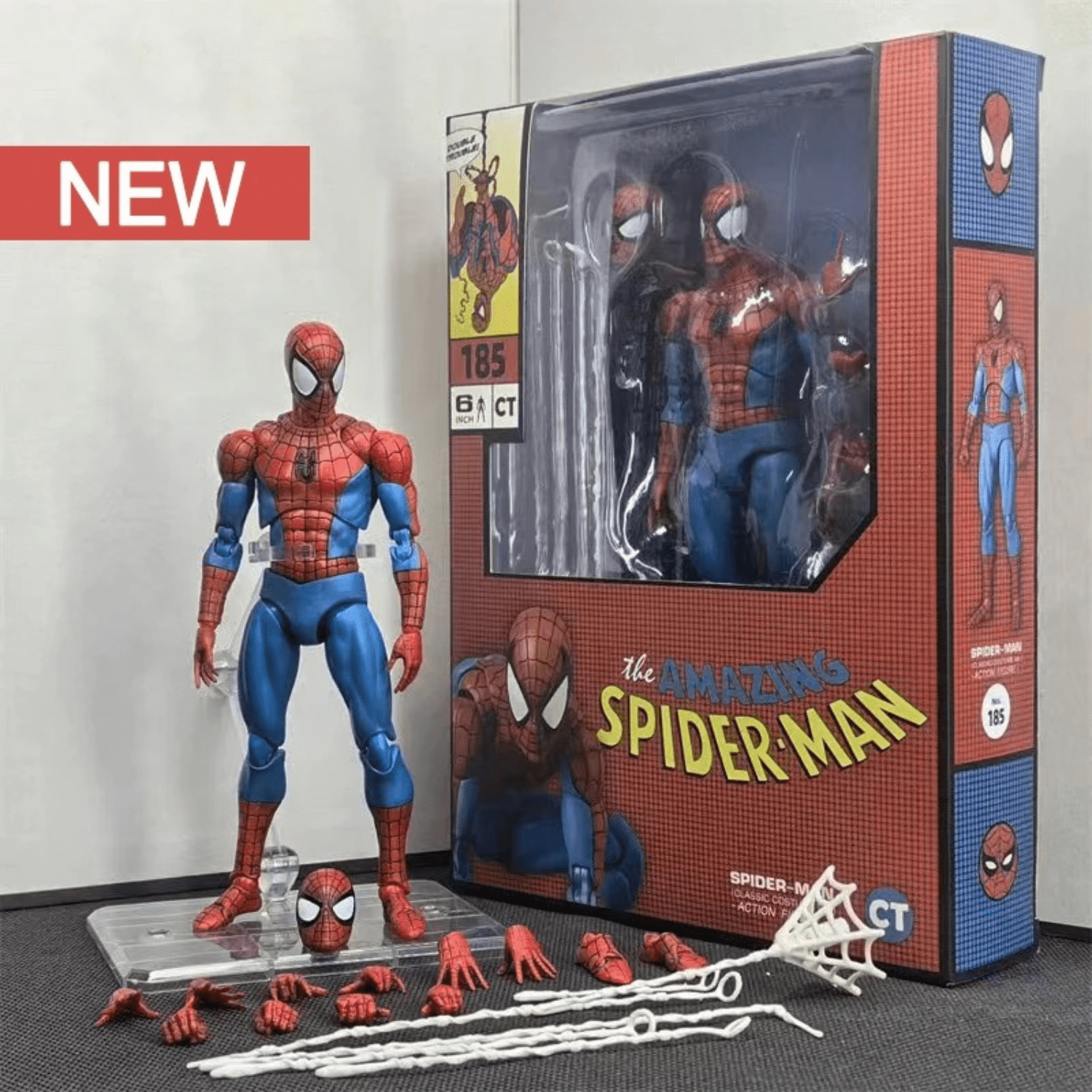 Spider-Superhero Classic Costume Figure - Spider Action Figure ...