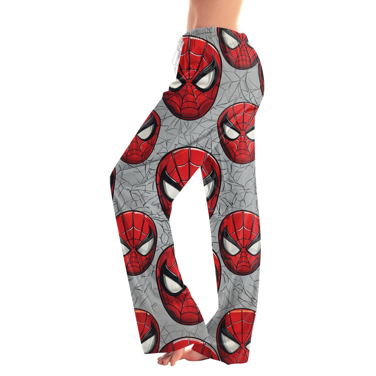 Spider Superhero Men'S Miles Morales Allover Print Adult Sleep Bottoms ...
