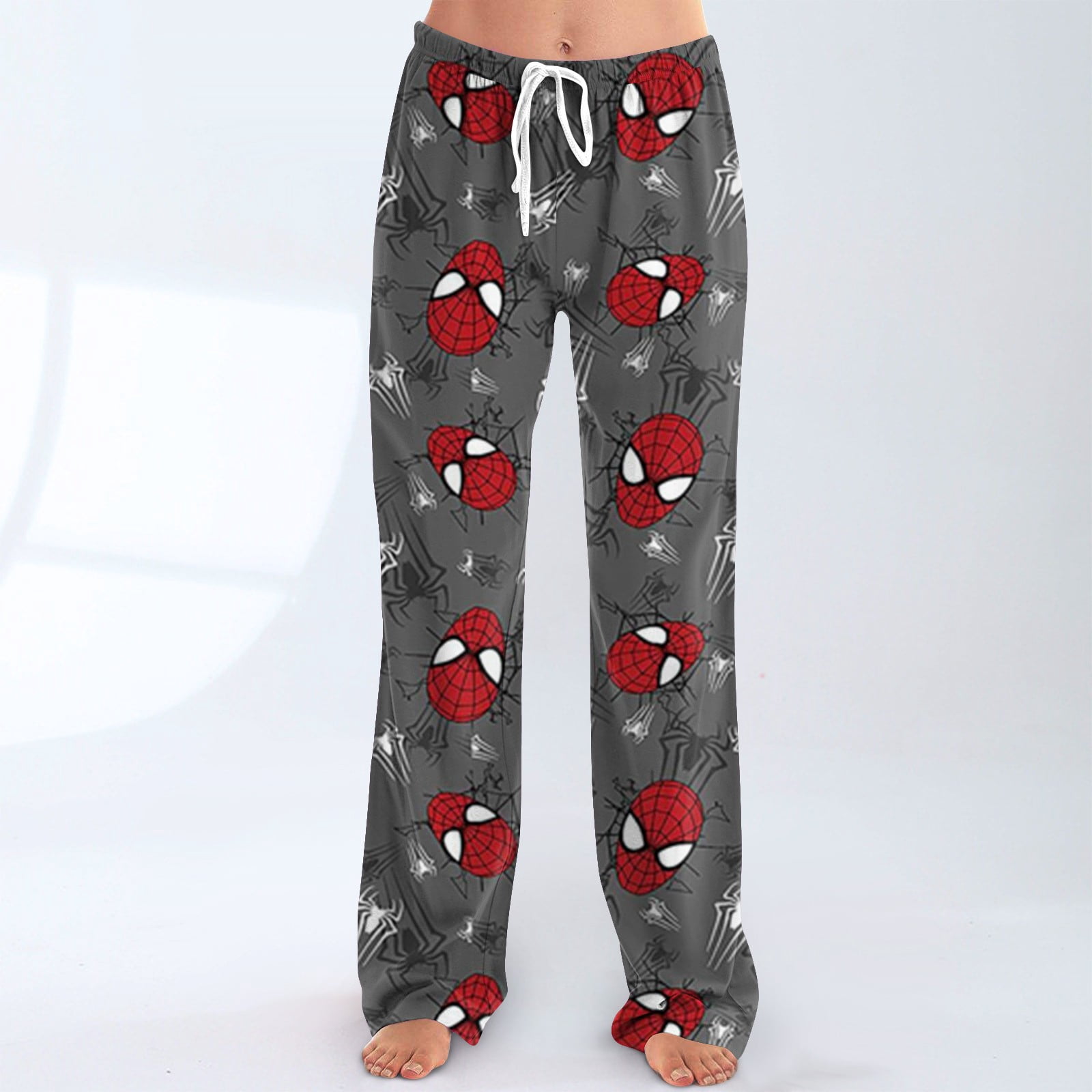 Spider Superhero Men'S Miles Morales Allover Print Adult Sleep Bottoms ...