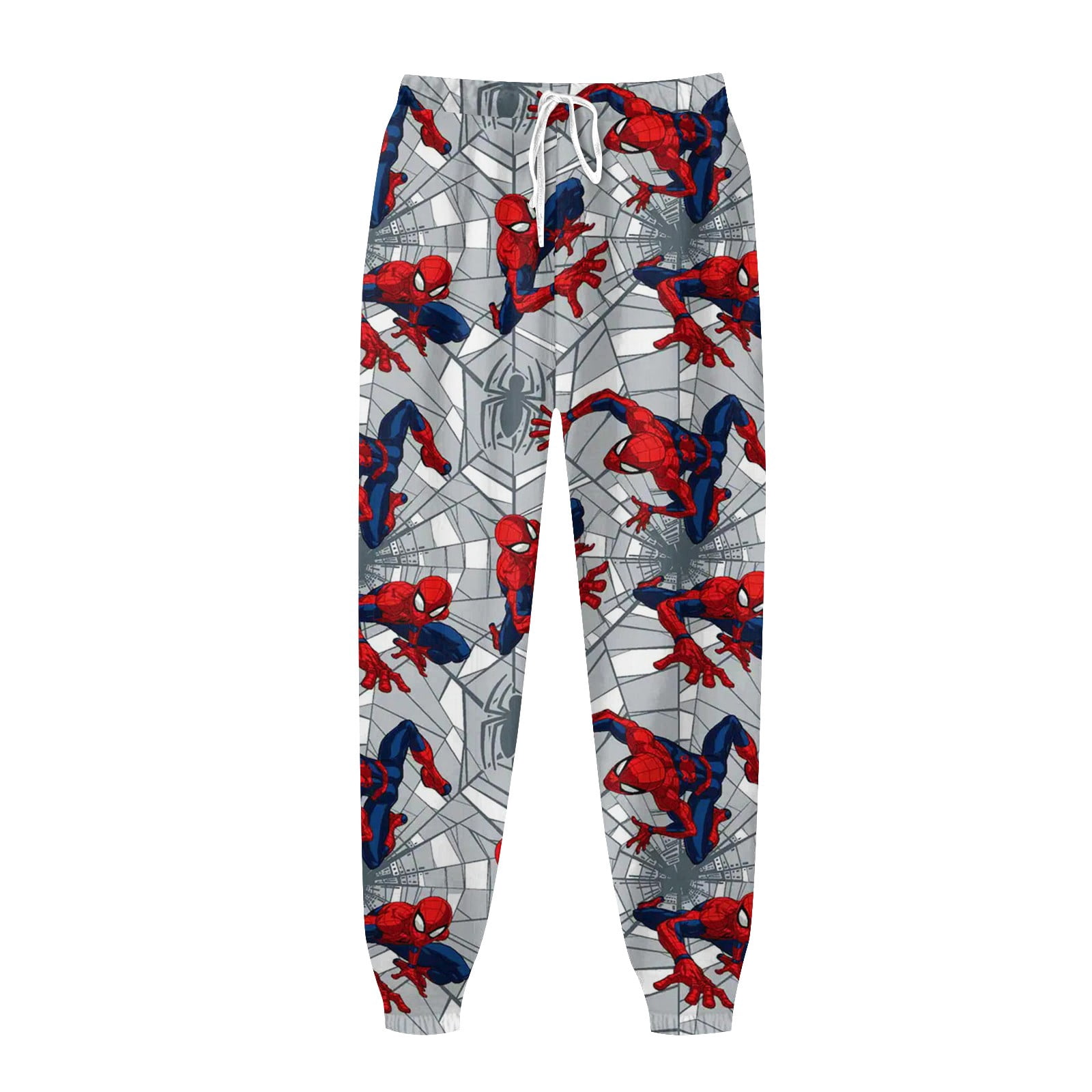 Spider Superhero Men'S Miles Morales Allover Print Adult Sleep Bottoms ...