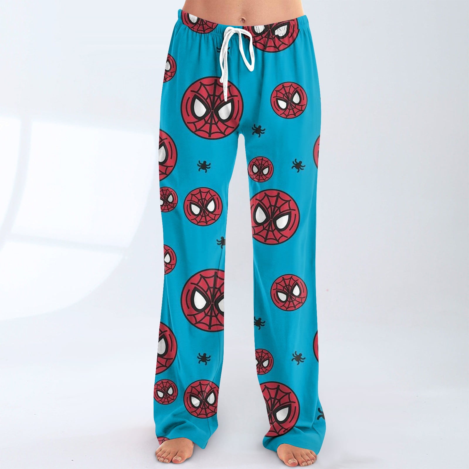 Spider Superhero Men'S Miles Morales Allover Print Adult Sleep Bottoms ...