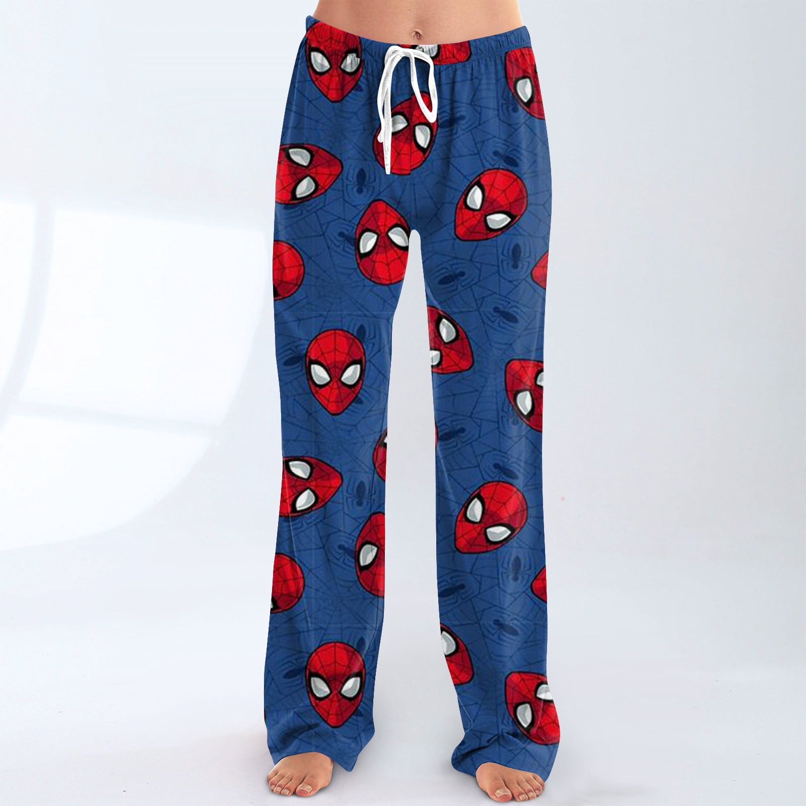 Spider Superhero Men'S Miles Morales Allover Print Adult Sleep Bottoms ...