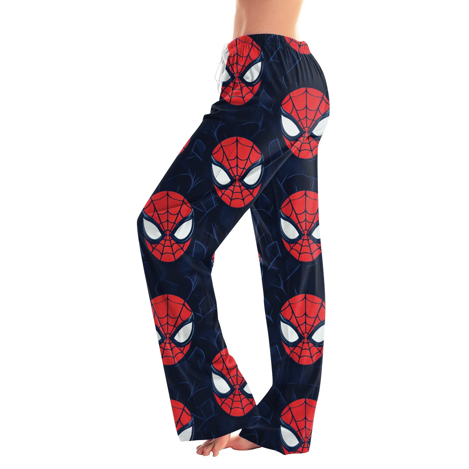 Spider Superhero Men'S Miles Morales Allover Print Adult Sleep Bottoms ...