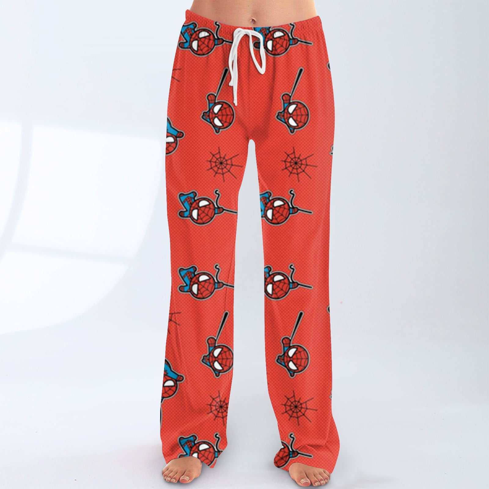 Spider Superhero Men'S Miles Morales Allover Print Adult Sleep Bottoms ...