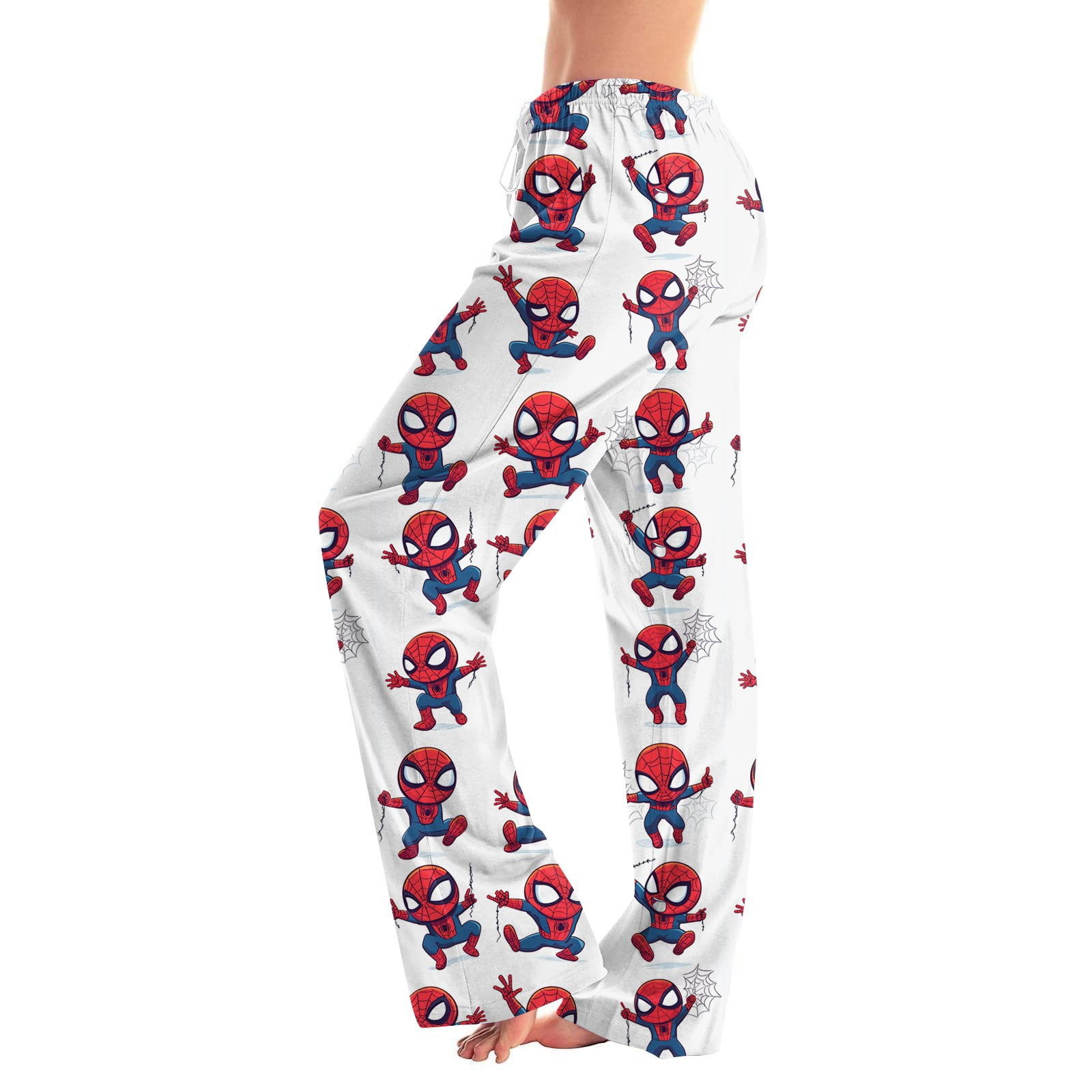 Spider Superhero Men'S Miles Morales Allover Print Adult Sleep Bottoms ...