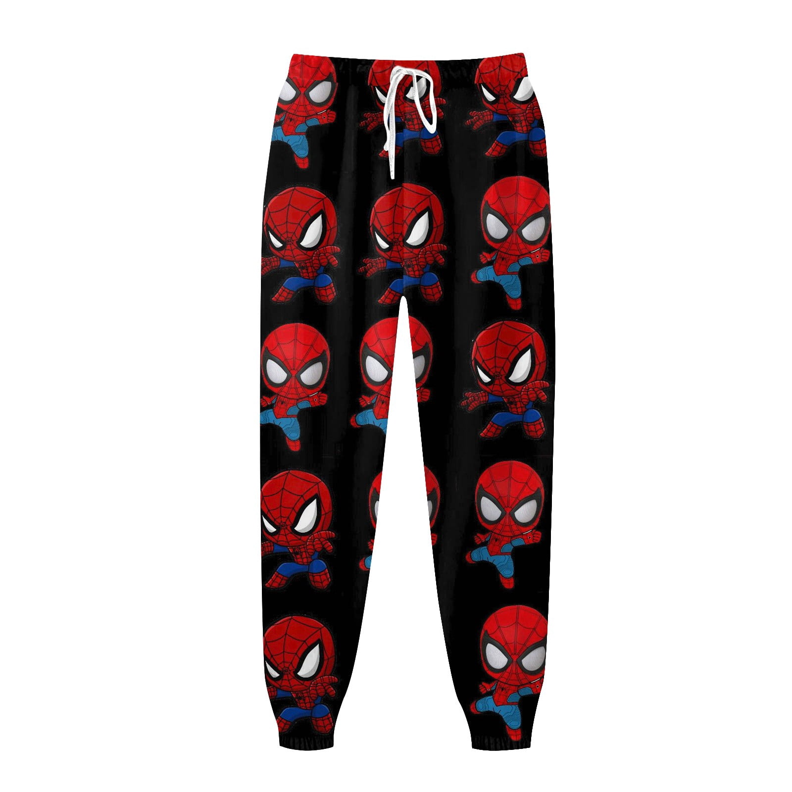 Spider Superhero Men'S Miles Morales Allover Print Adult Sleep Bottoms ...