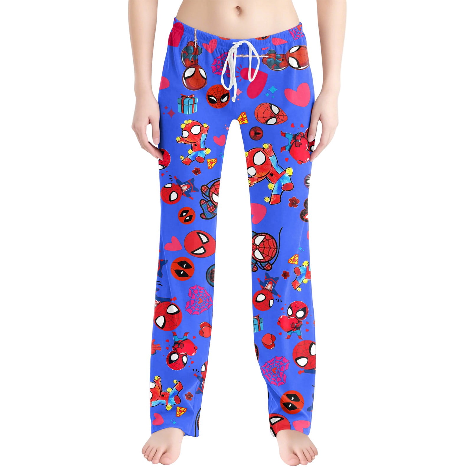Spider Superhero Men'S Miles Morales Allover Print Adult Sleep Bottoms ...