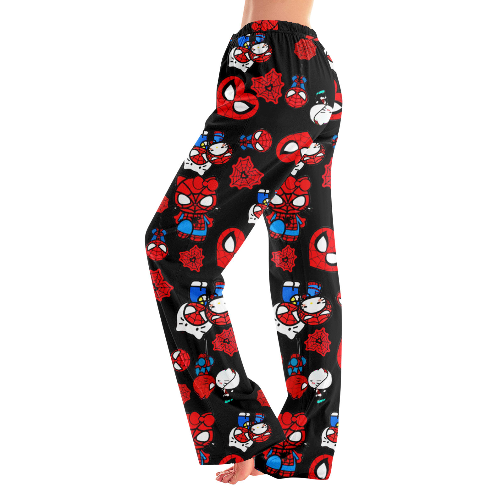 Spider Superhero Men'S Miles Morales Allover Print Adult Sleep Bottoms ...