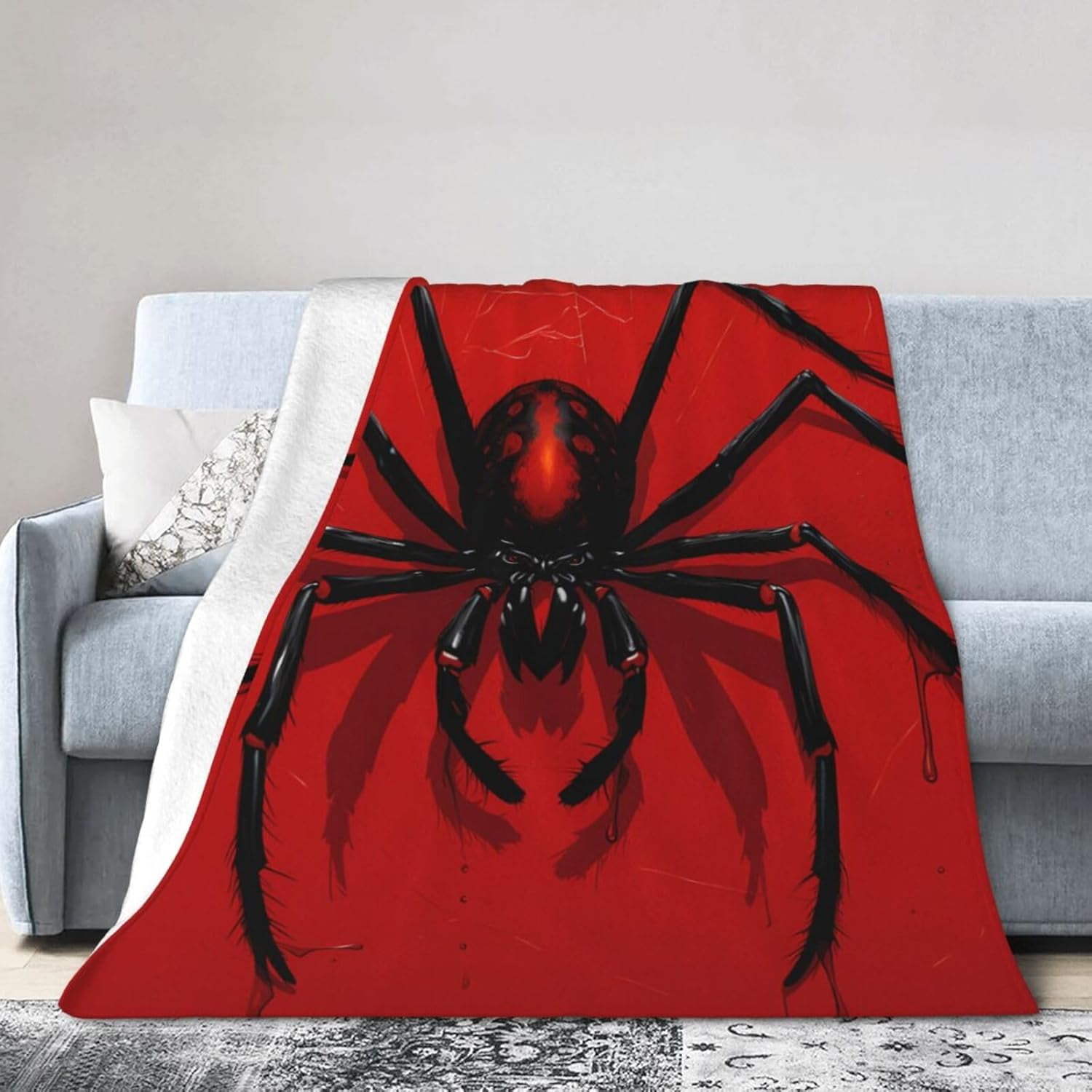 Spider Tarantula and Starry Sky Blanket Throw Blanket Ultra-Soft Cozy ...