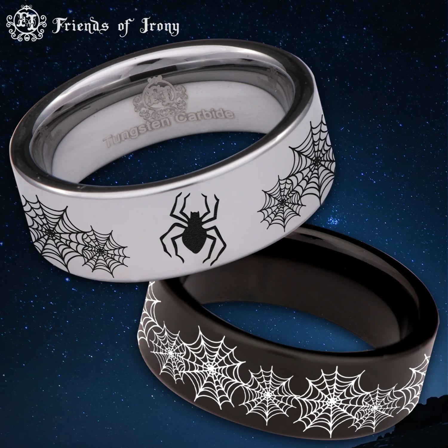 Spider Tungsten Carbide Ring - Walmart.com