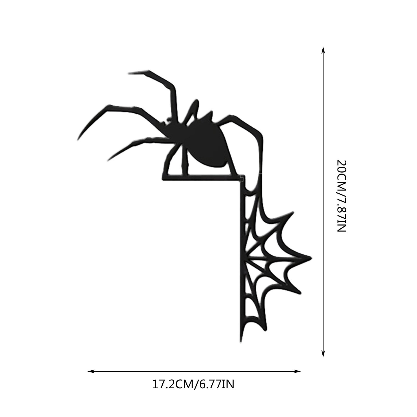 Spider Wall Decals Halloween Spider Clings Stickers Large Scary Black ...