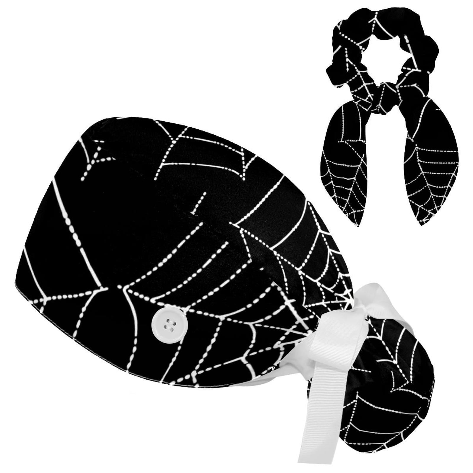 Spider Web Adjustable Bouffant Cap Hat Working Cap - Walmart.com