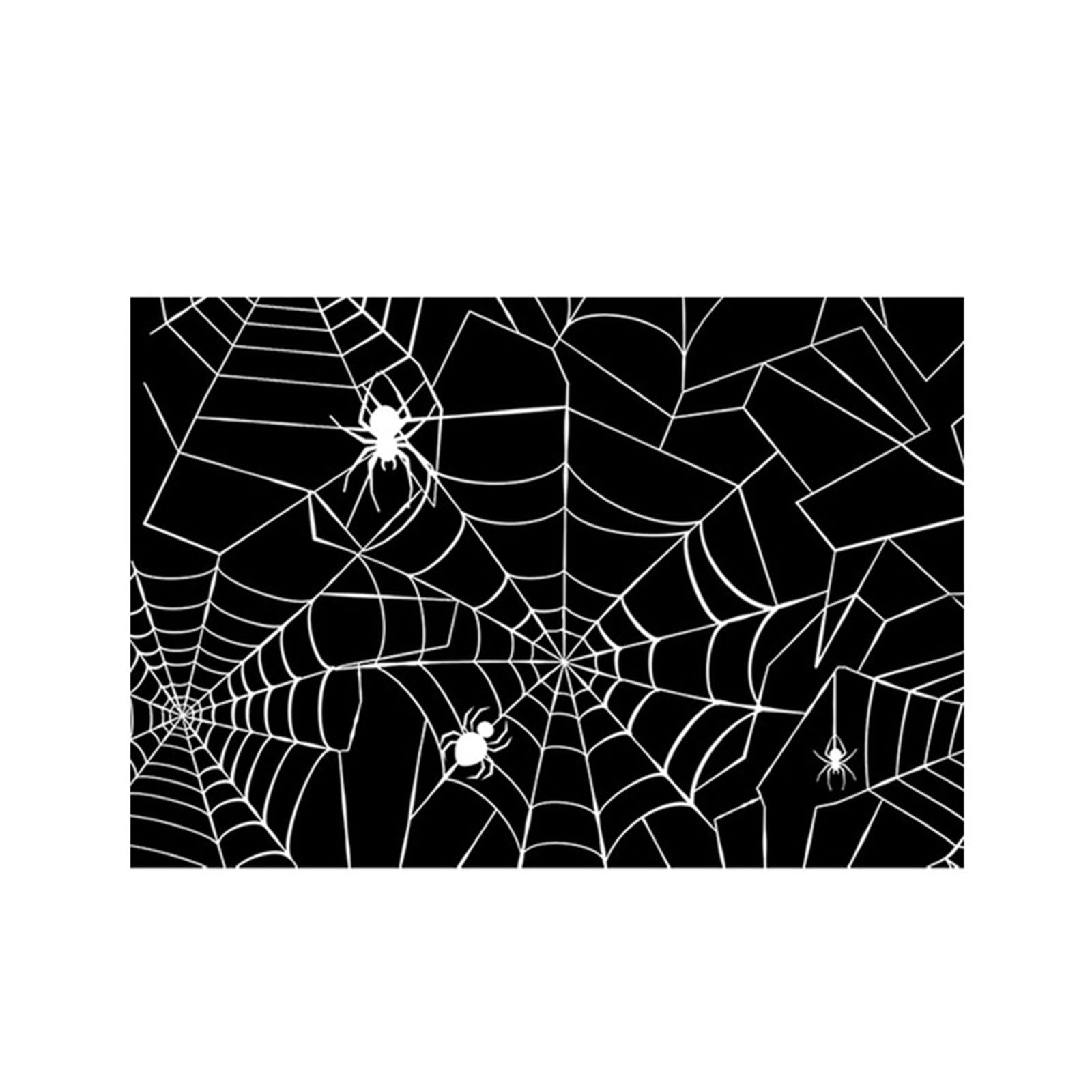 Spider Web Backdrop Pure Black with Spider Photography Background ...