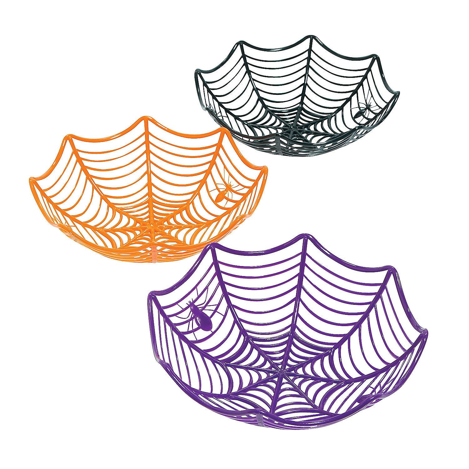 Spider Web Basket - Party Supplies - 3 Pieces - Walmart.com
