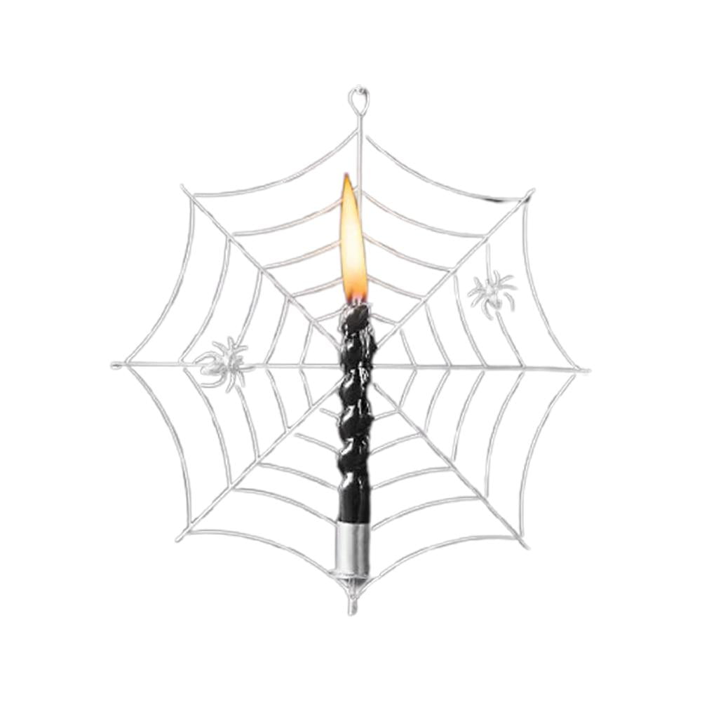 Spider Web Candle Holder,2025 New Candlestick Holder for Halloween ...