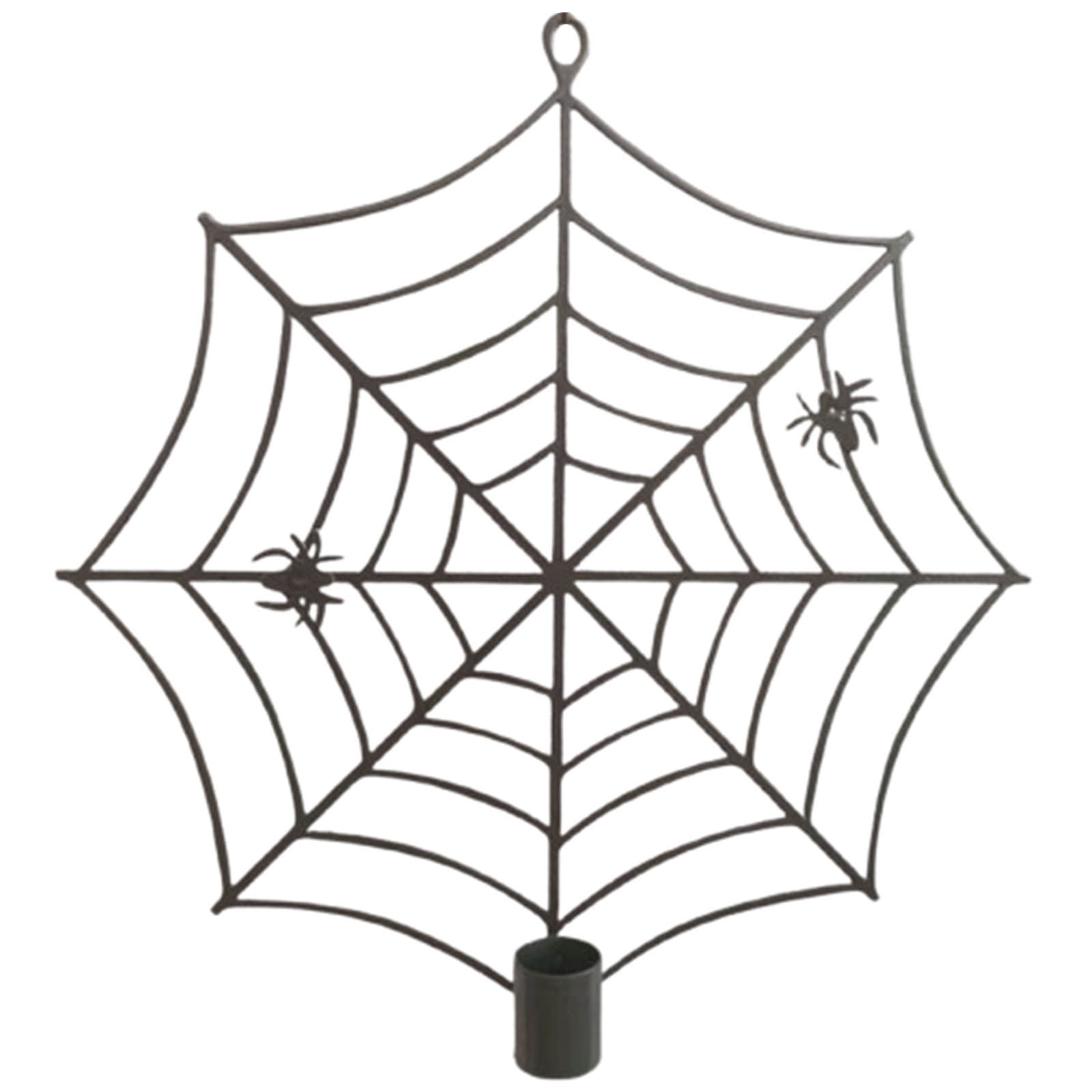 Spider Web Candle Holder, Metal Wall Mounted Spiderweb Design ...