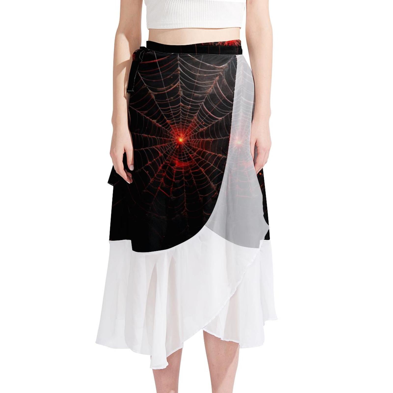 Spider Web Chiffon Beach Skirt and Dress Set - for a day at the Beach ...