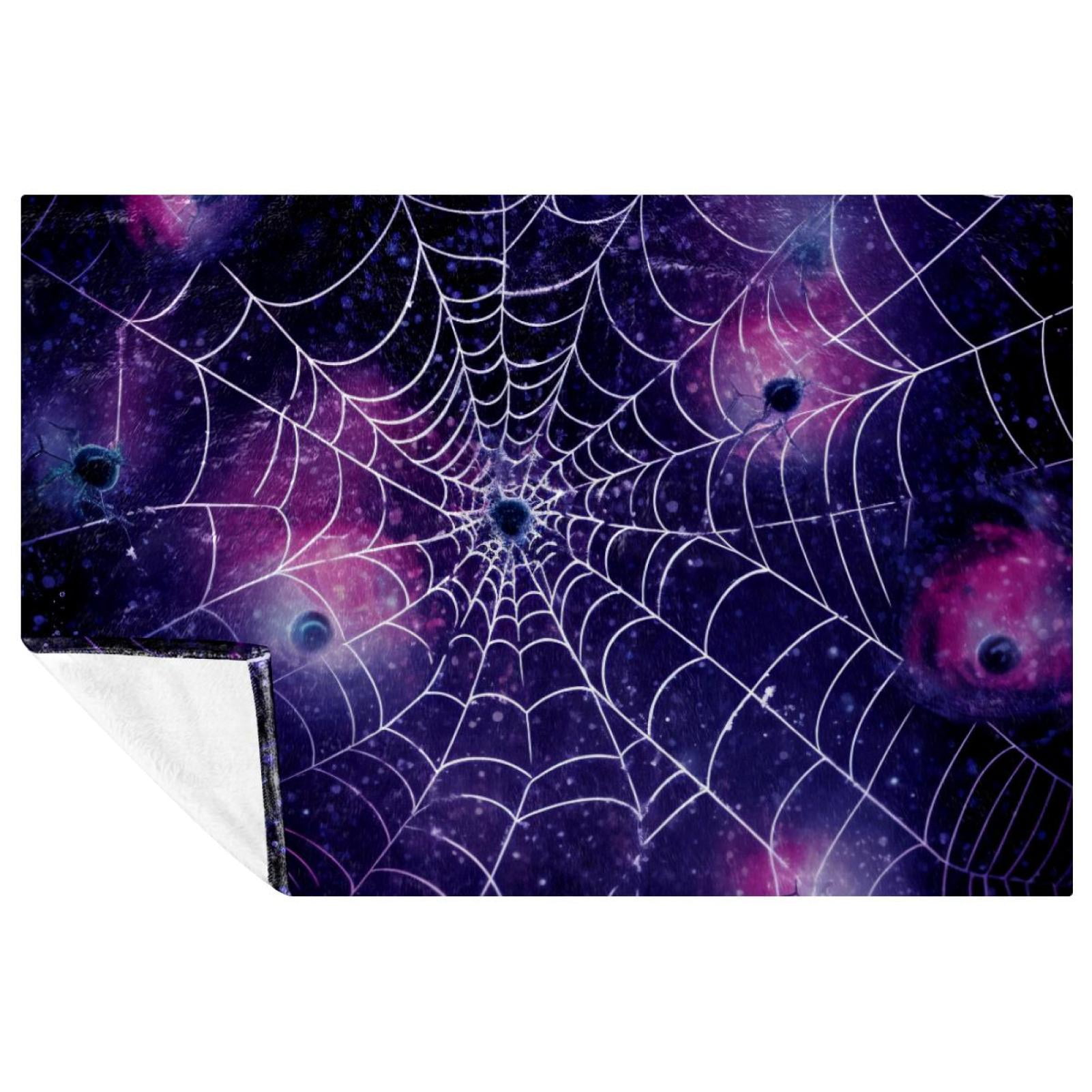 Spider Web Cozy Microfiber Throw Blanket - Soft, Warm, Printed ...