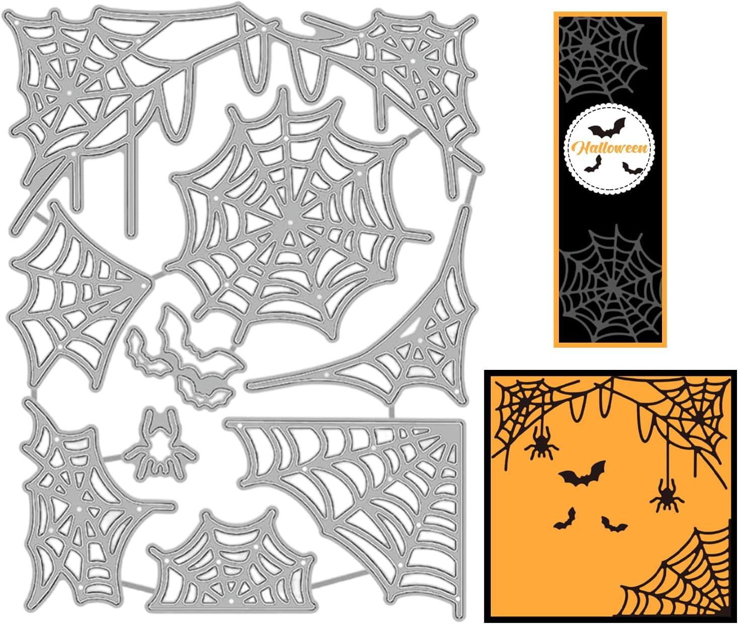 Spider Web Cutting Dies for DIY Scrapbooking Metal Bat Die Cuts ...