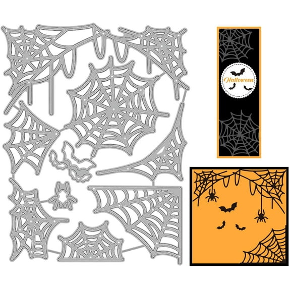 Spider Web Cutting Dies for DIY Scrapbooking Metal Bat Die Cuts ...