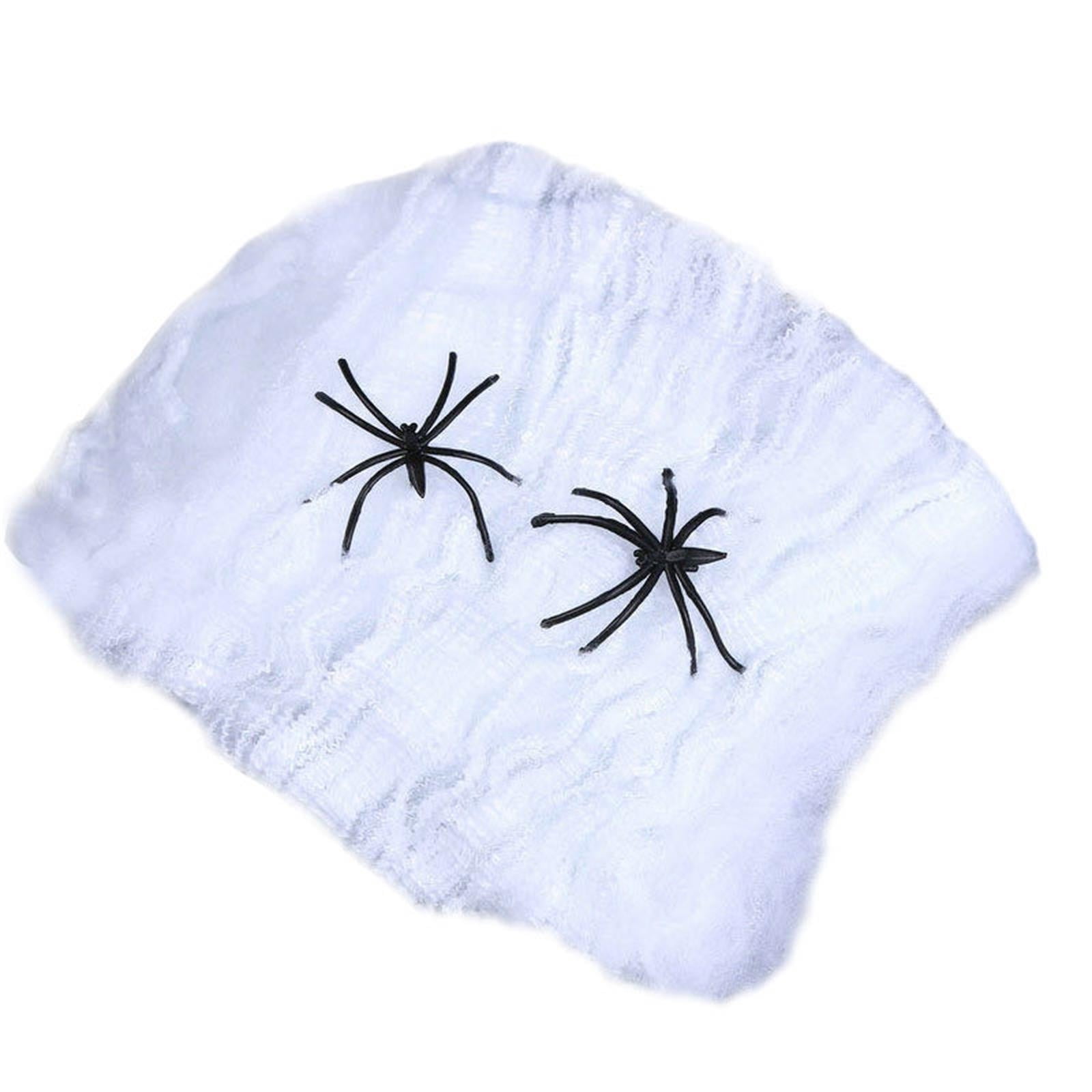 Spider- Web Decorations,Stretch Spider Webbing With 2 Spider - Walmart.com
