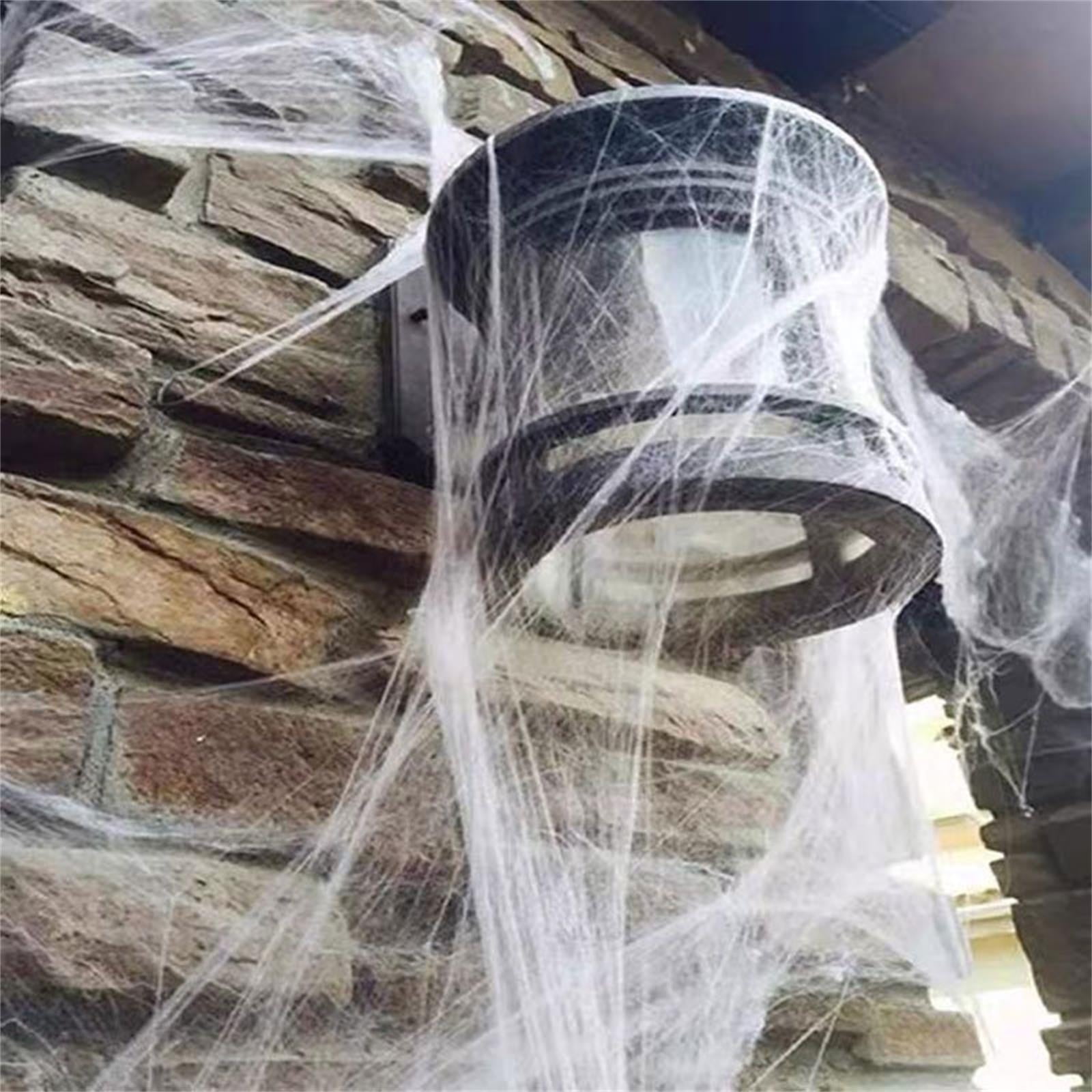 Spider- Web Decorations,Stretch Spider Webbing With 6 Spider - Walmart.com