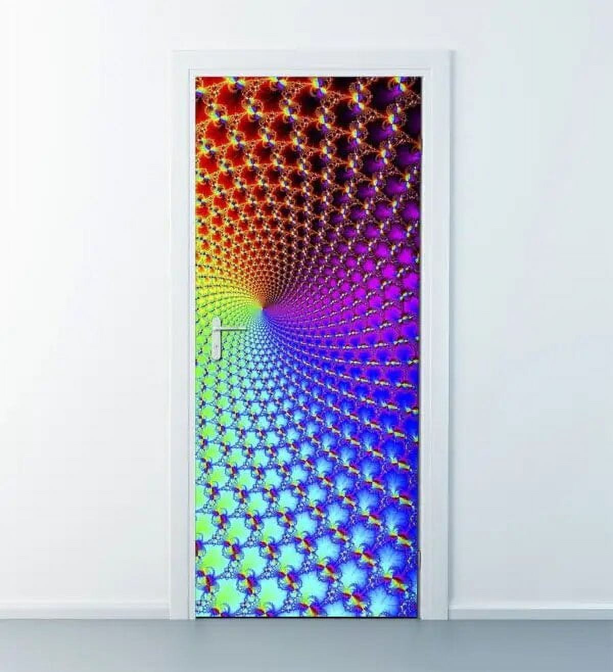 Spider Web Door Stickers Creative Art Design Full Cover Wallpaper ...