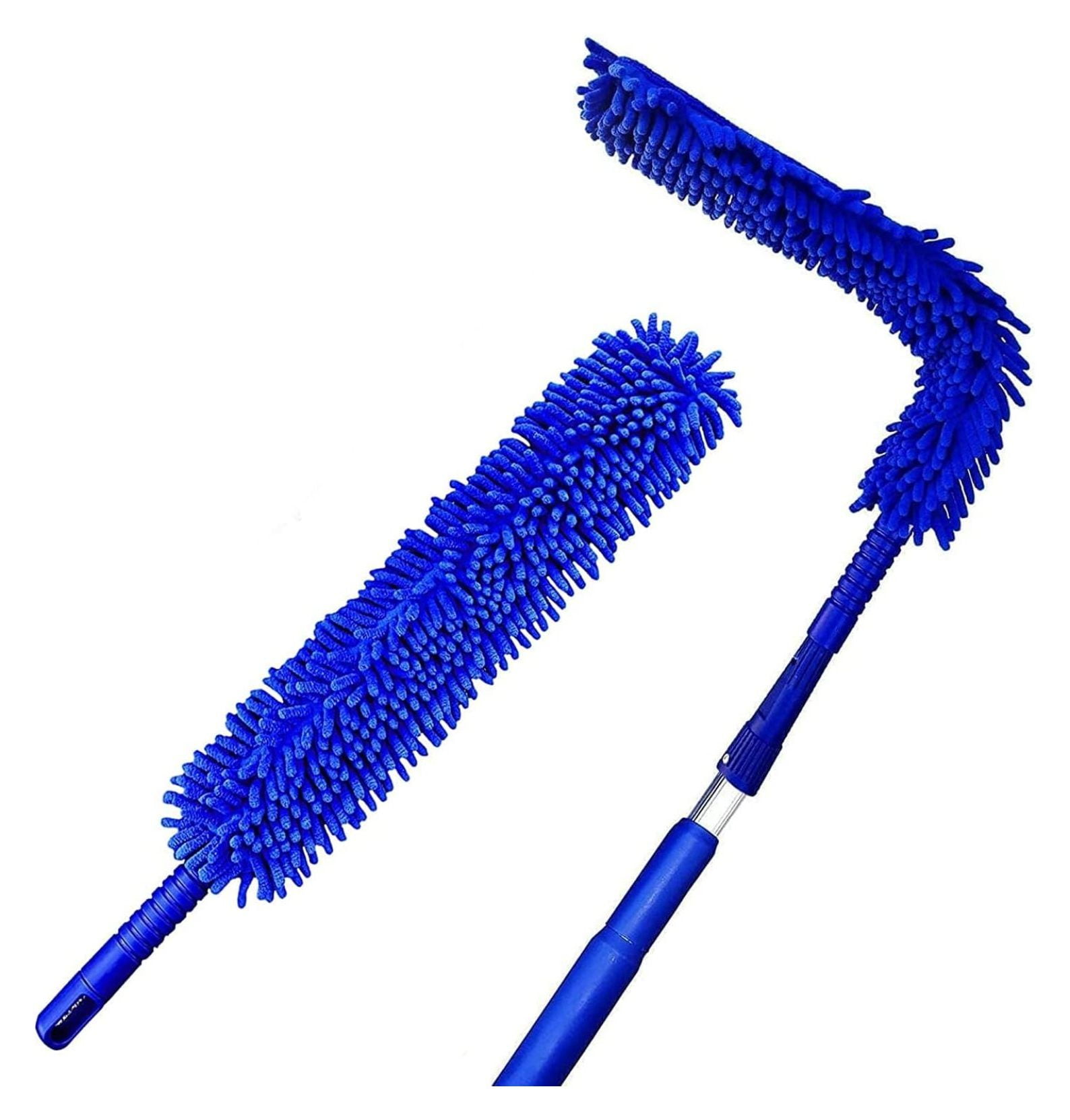 Spider Web Duster with Pole - Extendable Chenille Ceiling Fan Duster ...