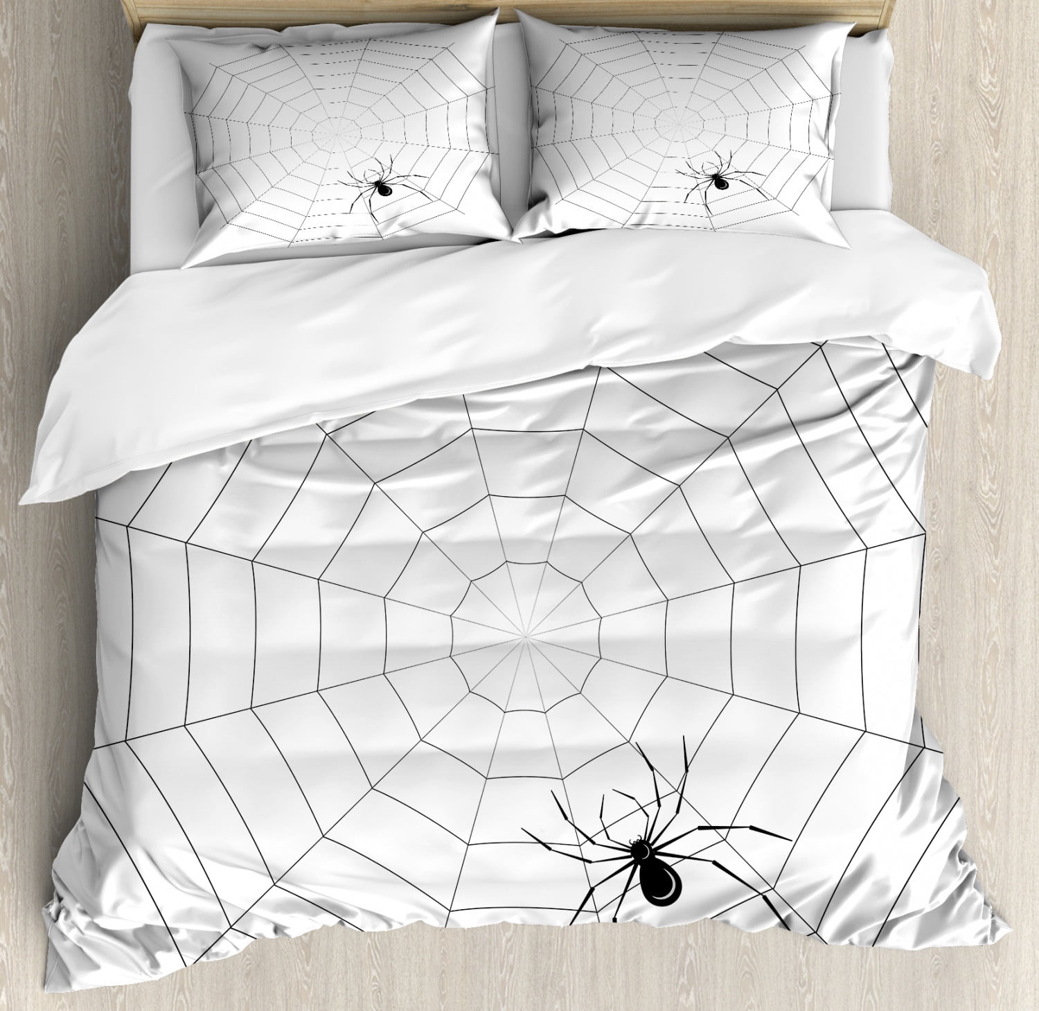 Spider Web Duvet Cover Set King Size, Toxic Poisonous Insect Thread ...