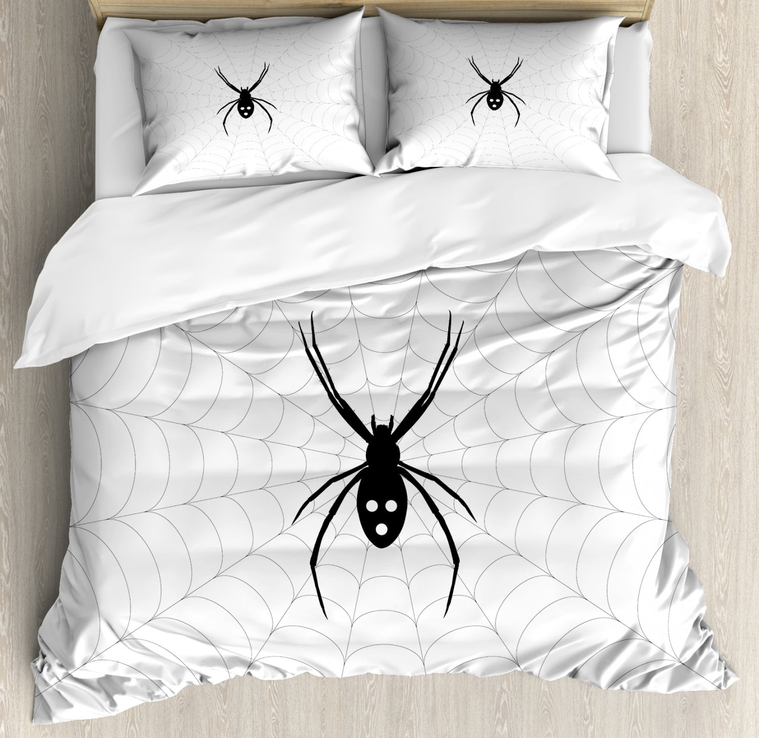 Spider Web Duvet Cover Set Queen Size, Poisonous Bug Venom Thread ...