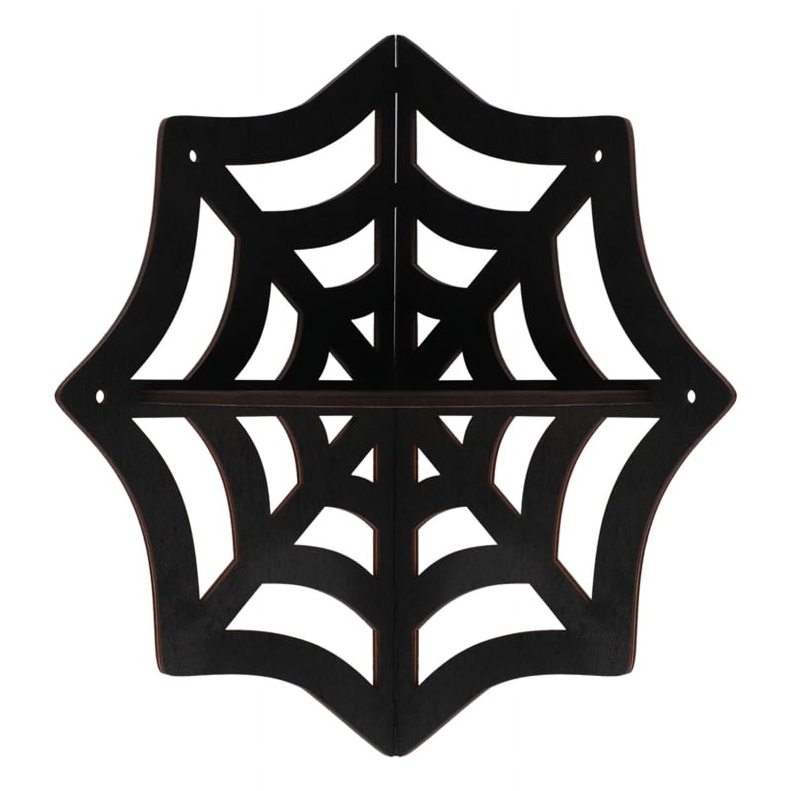 Spider Web Floating Corner Shelf Gothic Halloween Decoration Wall ...