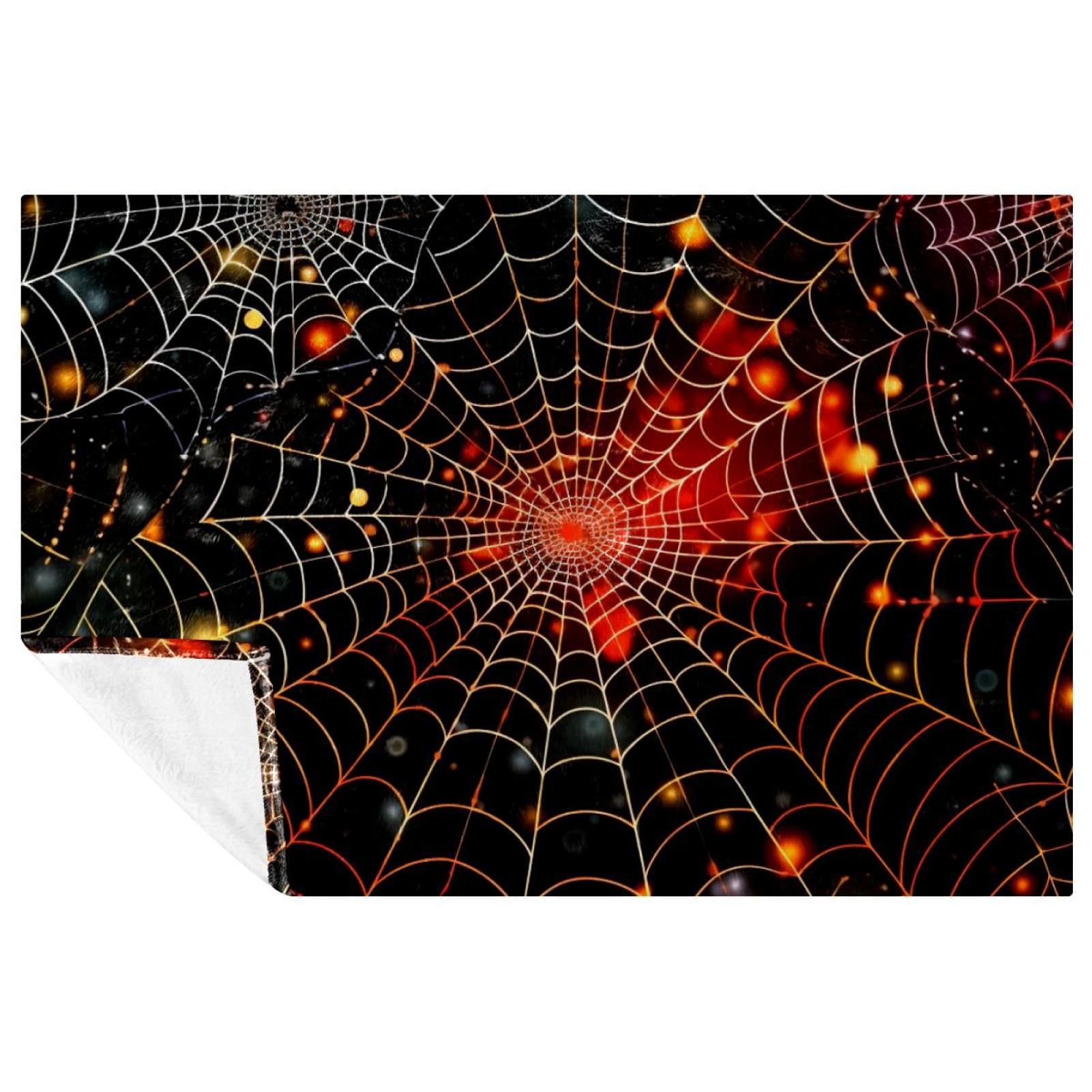 Spider Web Fluffy Microfiber Throw Blanket - Soft and Warm Printed ...