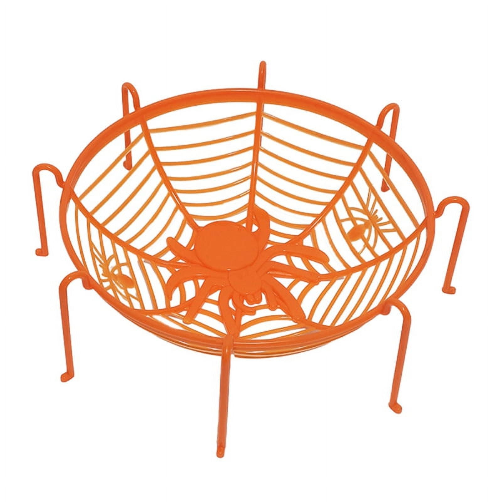 Spider Web Fruit Basket Bowls Halloween Candy Plastic Basket Trick or ...