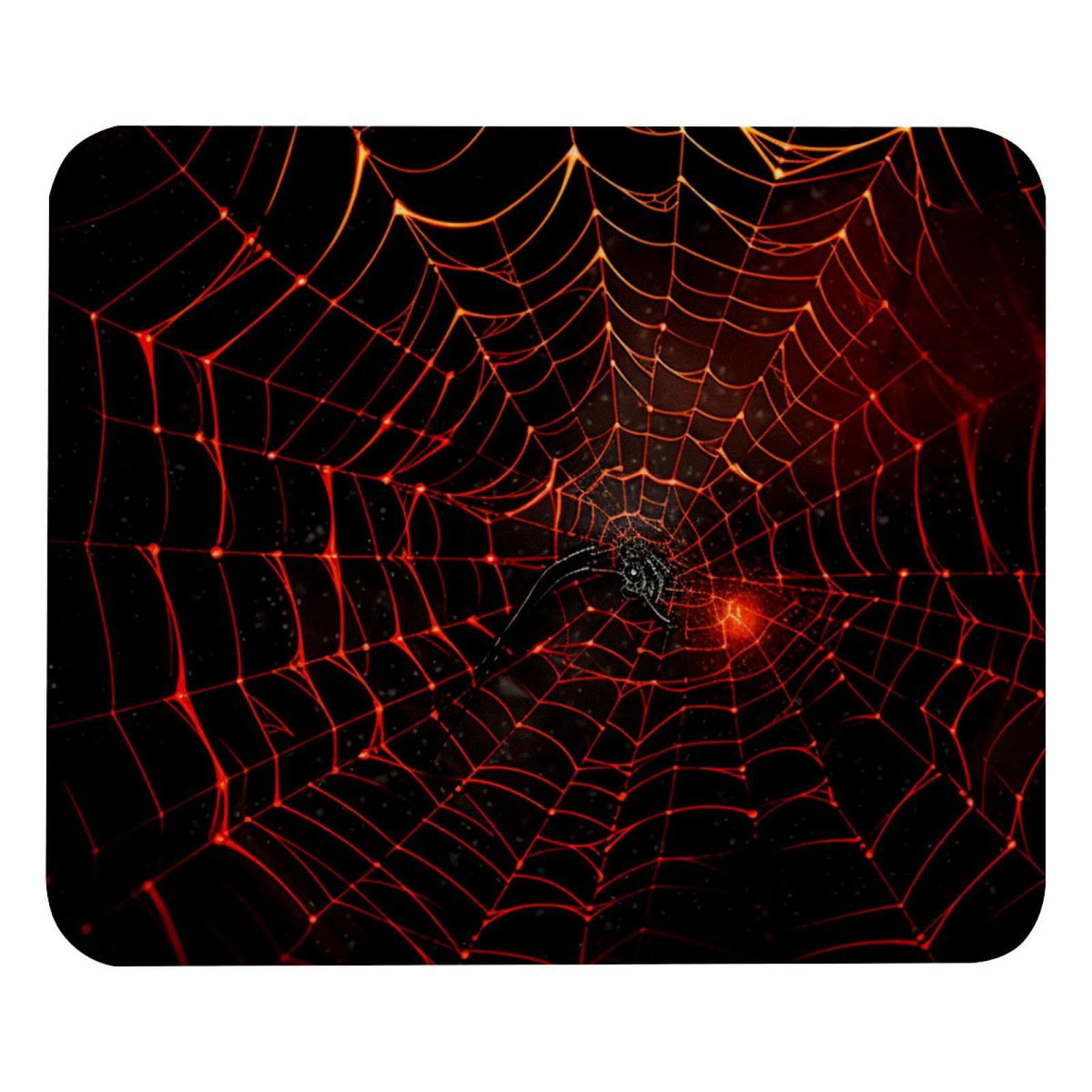 Spider Web Gaming Mouse Pad, Desk Mat, Square 8.3x9.8 Inch Non-Slip ...