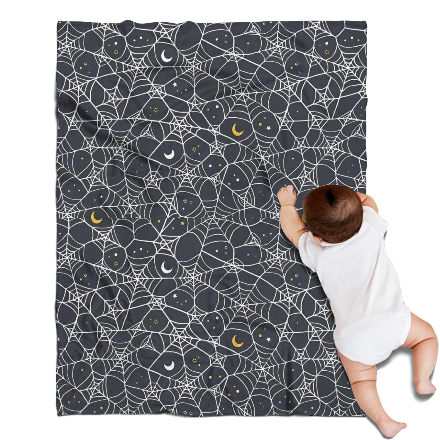 Spider Web Halloween Pattern Blanket,Comfortable Soft Lamb Wool Throw ...