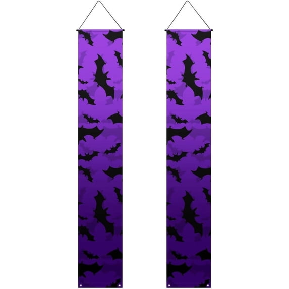 Spider Web Halloween Porch Sign Happy Halloween Decorative Outdoor ...