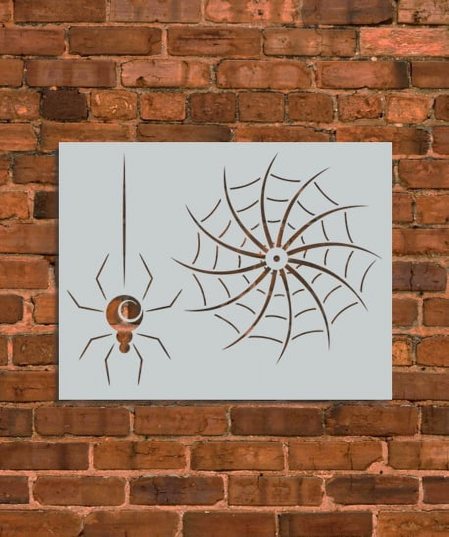Spider Web Halloween Stencil - Walmart.com