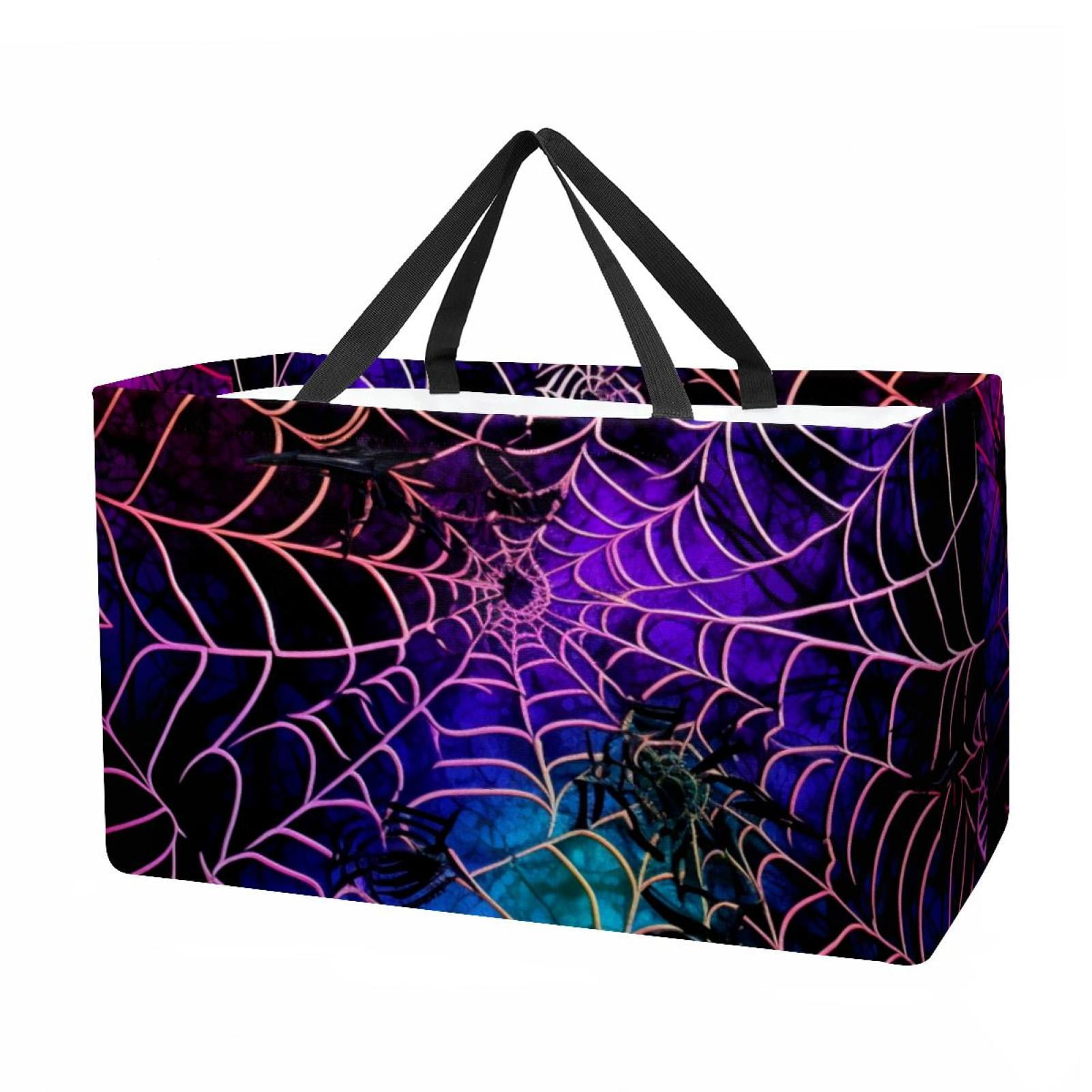 Spider Web Large Capacity, Foldable Reusable Tote Bag - Oxford Cloth ...