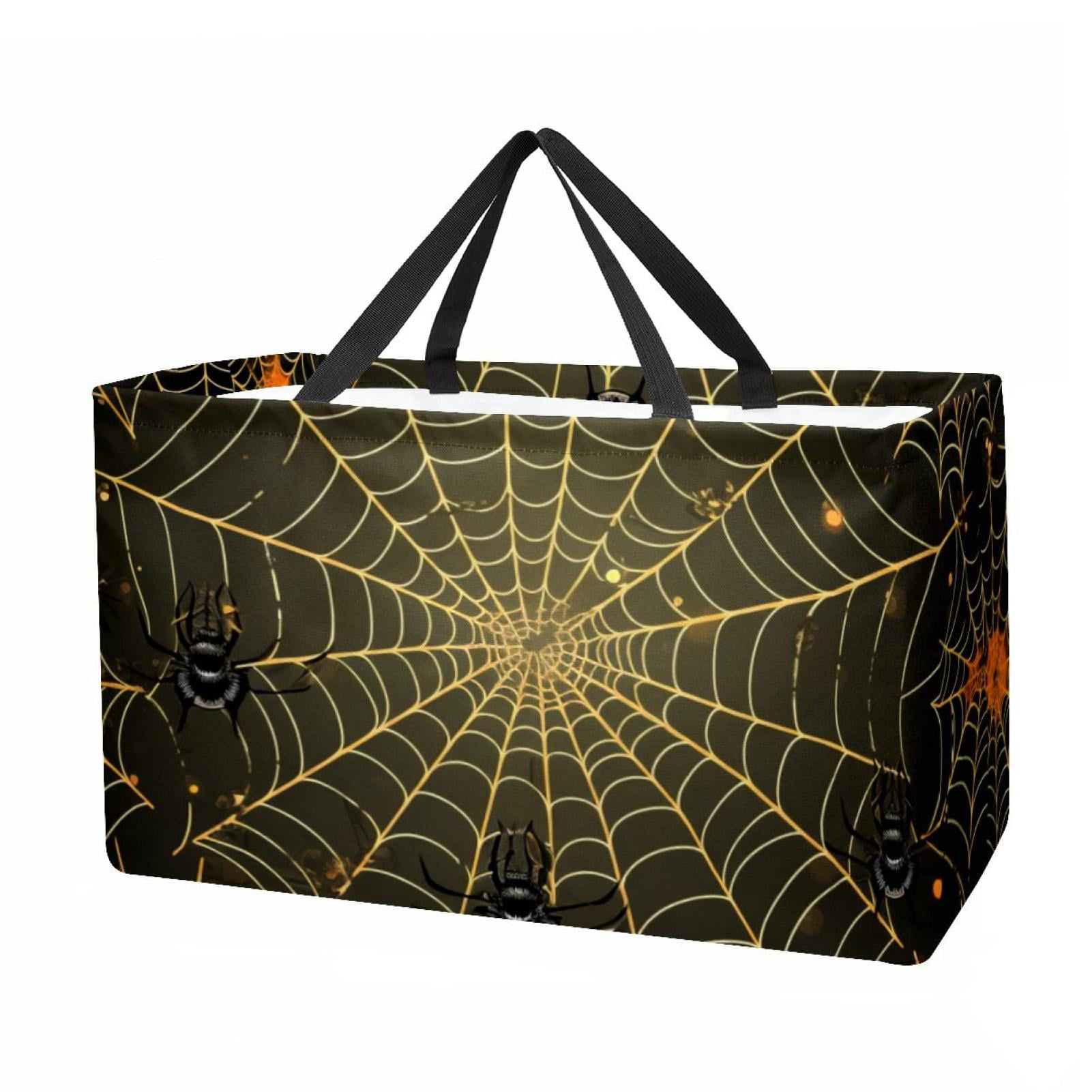 Spider Web Large Capacity Reusable Oxford Cloth Storage Bin: Foldable ...