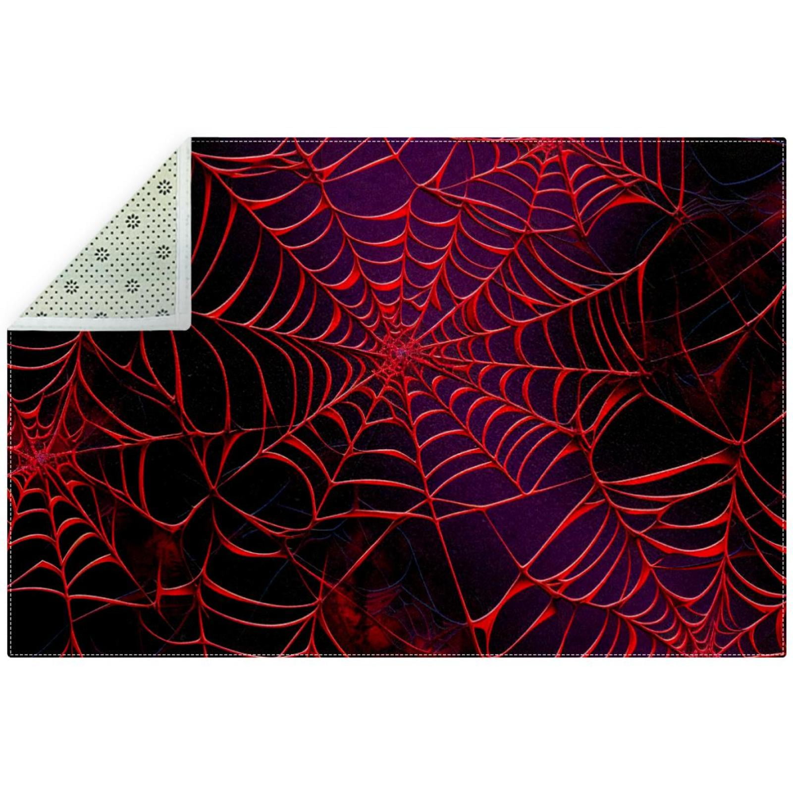 Spider Web Luxurious Polyester Right-Angle Floor Mat - Soft, Durable ...