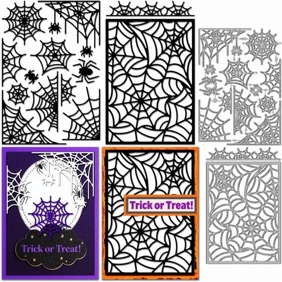 Spider Web Metal Cutting Die Cuts DIY Crafts Cobweb Scrapbook Paper ...