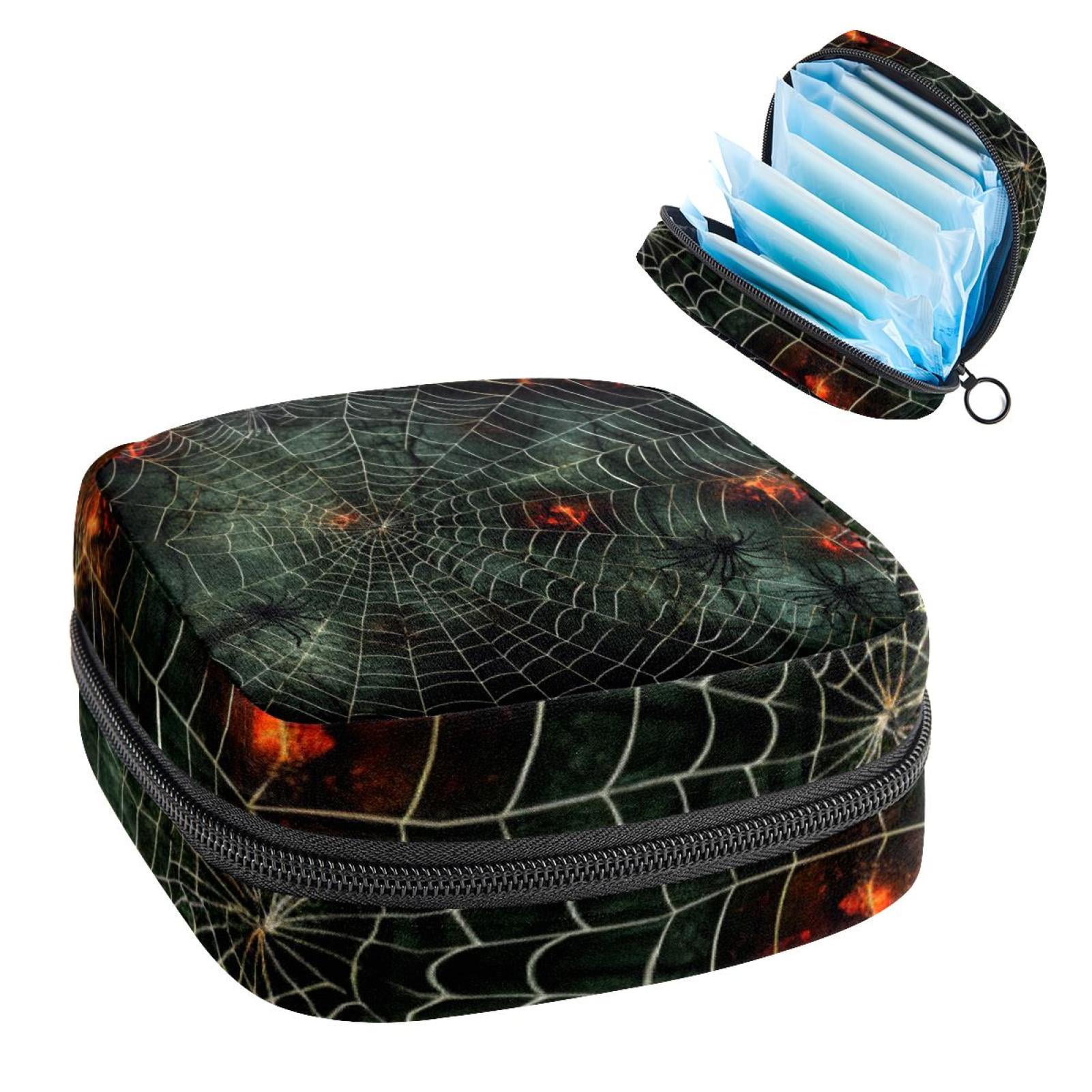 Spider Web Pad Bag Period Bag Small Travel Pouch - Ideal Sanitary ...