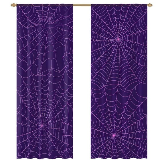 Spider Web Pattern Modern Tulle Window Curtains for Living Room Luxury ...