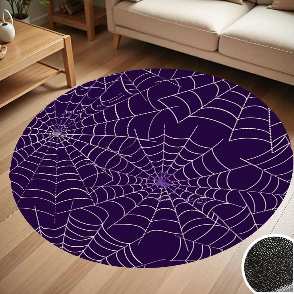 Spider Web Pattern Round Carpet Living Room Bedroom Home Decoration Coffee Table Mat Lounge Rug ...