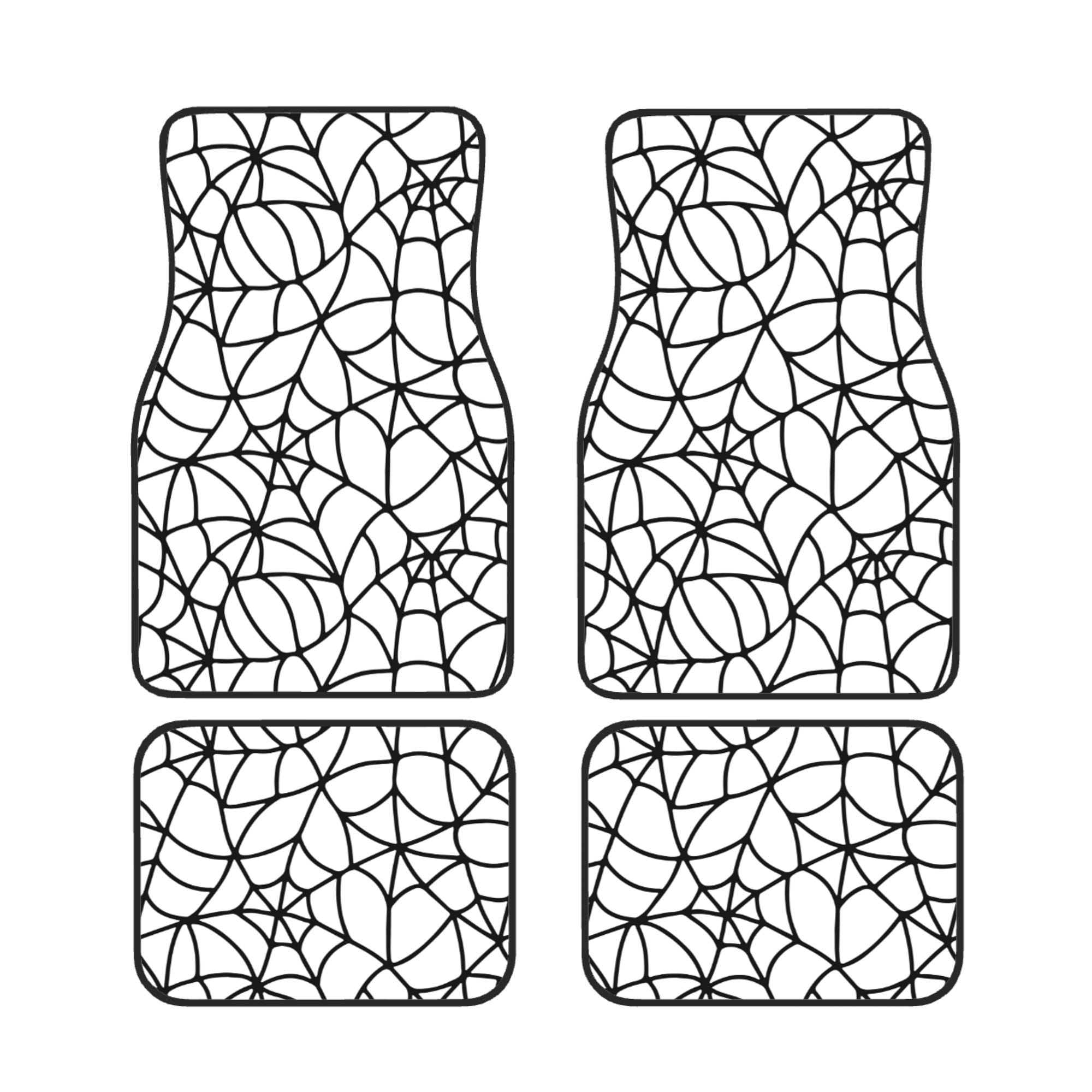Spider Web Pattern Universal Fit Carpet Floor Mats For Car Suv Van ...
