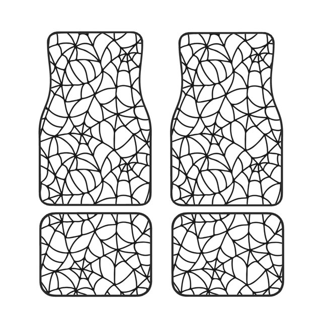 Spider Web Pattern Universal Fit Carpet Floor Mats For Car Suv Van ...